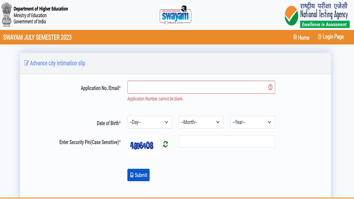 NTA SWAYAM July 2023 Exam City Intimation Slip Out, Download Link Available Here | Education ...