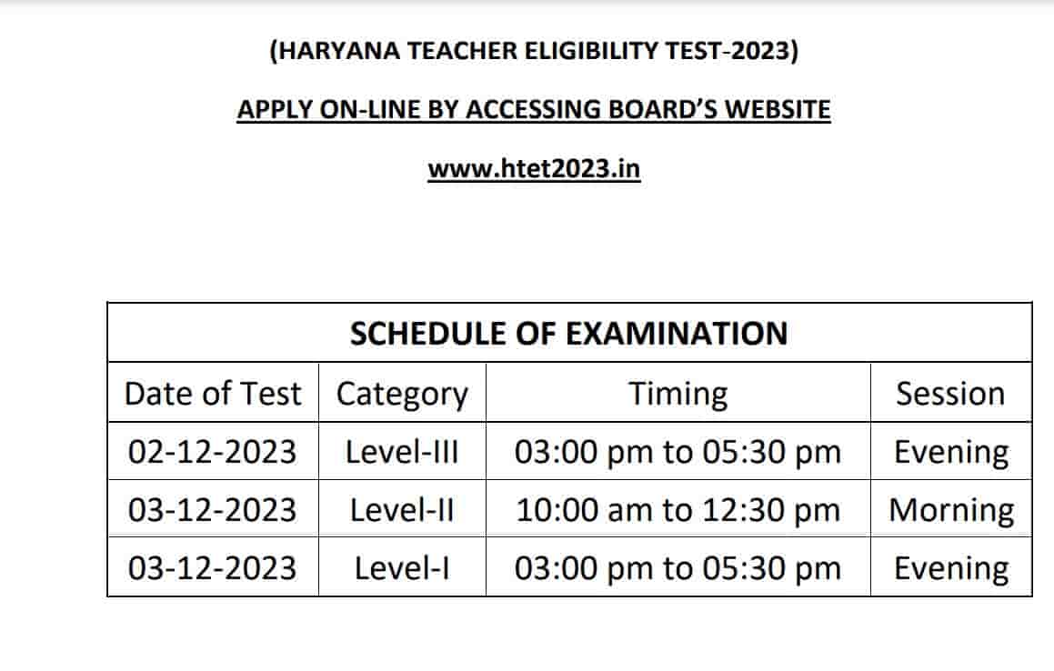 HTET Admit Card 2023 OUT at htet2023.in: Download Haryana TET Call Letter