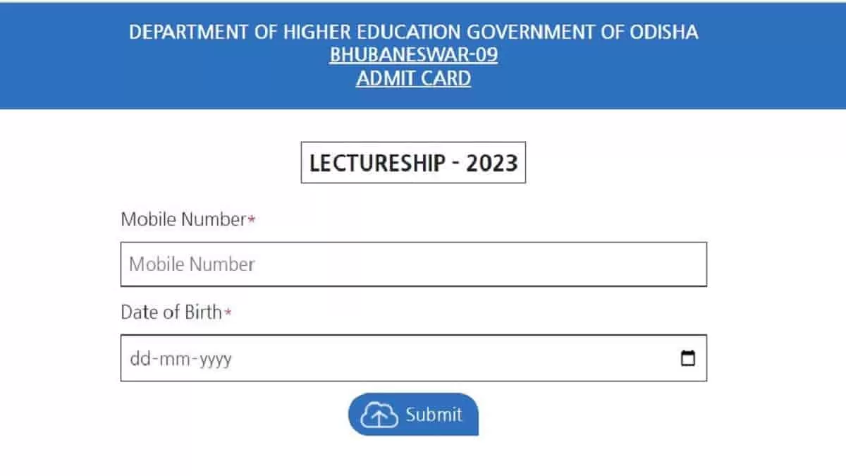 SSB Odisha Admit Card 2023 (OUT) at ssbodisha.ac.in: Check Download Lecturer Call Letter