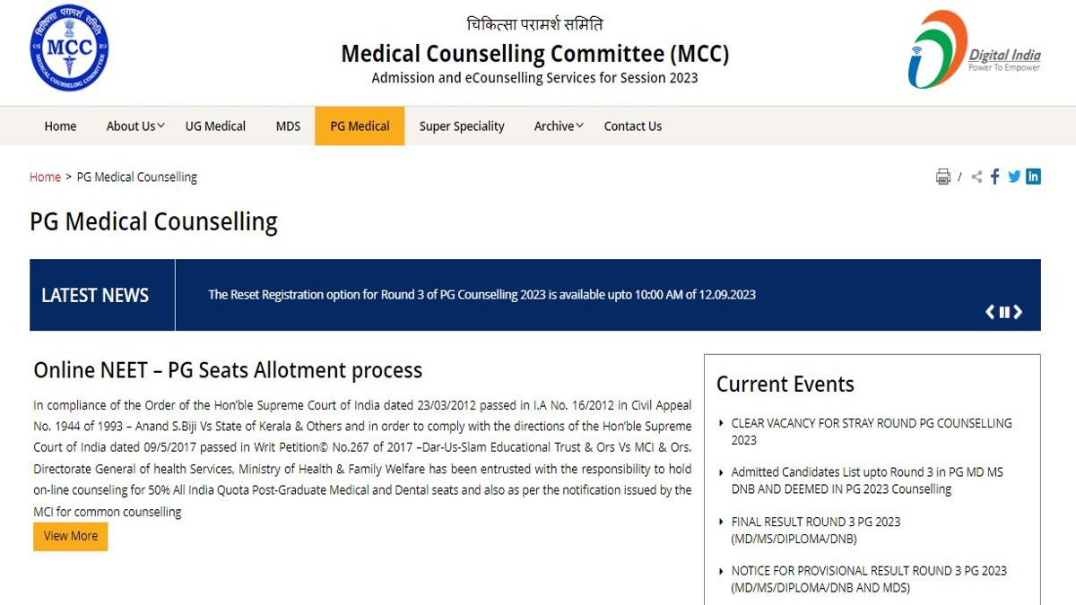 Neet Pg Stray Vacancy Round 2023 Choice Filling Ends Today Know How To