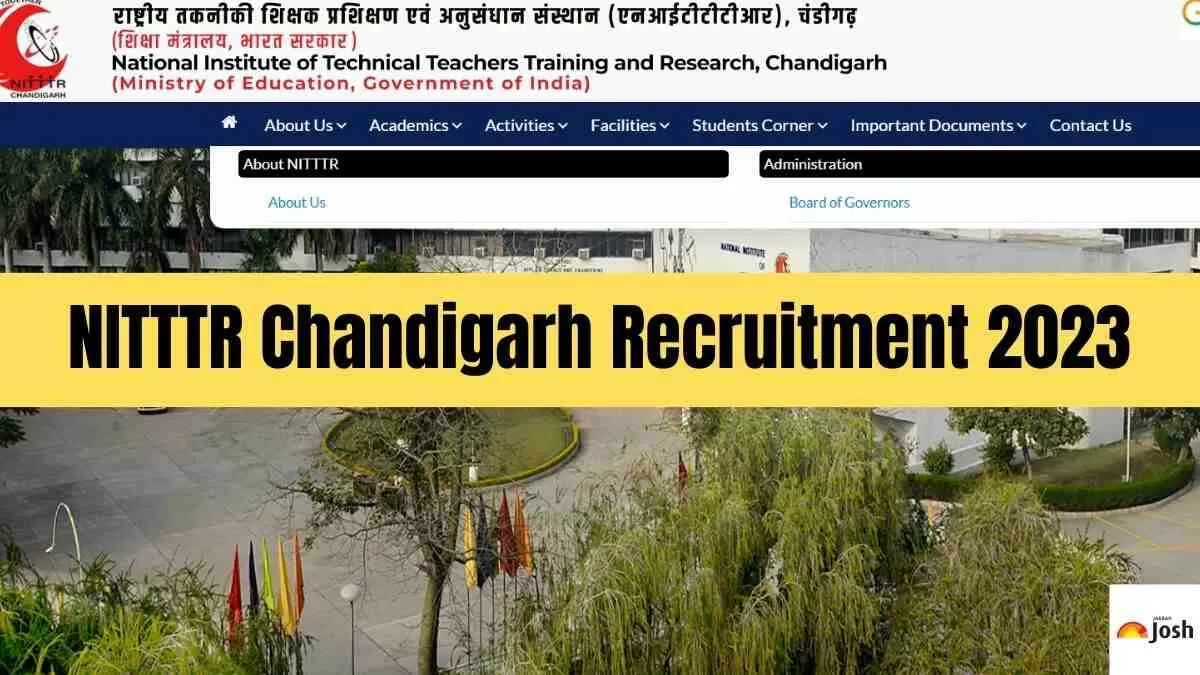 NITTTR Chandigarh Recruitment 2023: Apply Online for 29 Non-Teaching Posts NITTTR Chandigarh Recruitment 2023: Apply Online for 29 Non-Teaching Posts