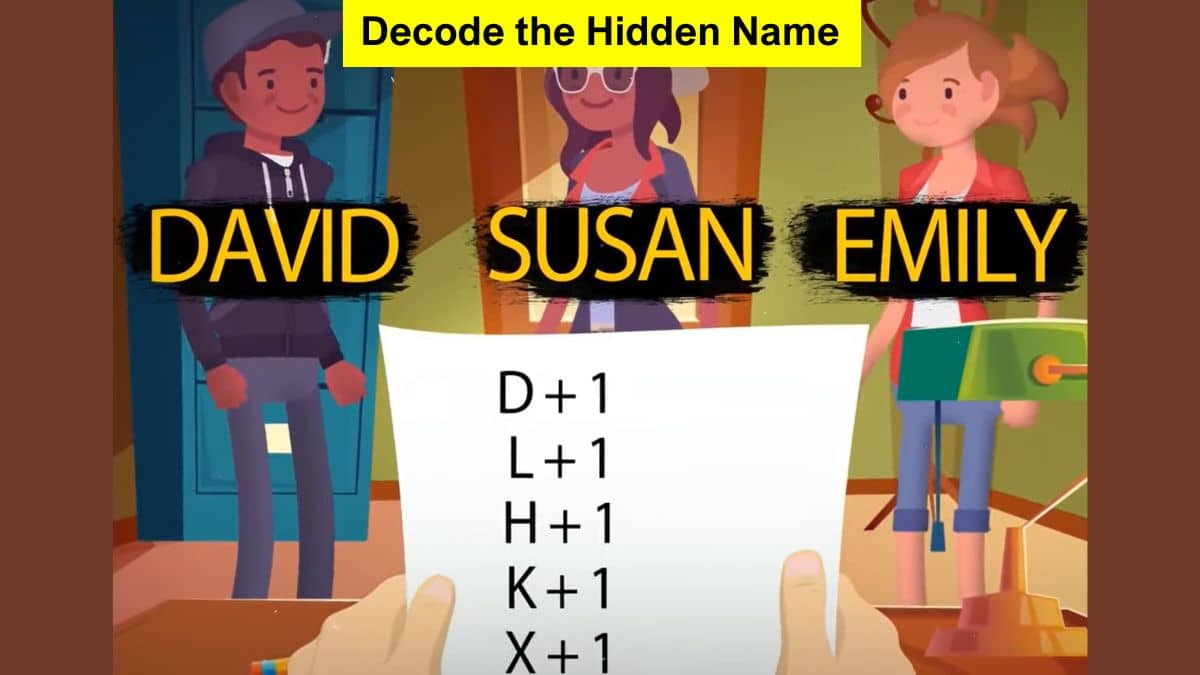 Brain Teaser to Test Your IQ: Only geniuses can decode the hidden name ... Brain Teaser to Test Your IQ: Only geniuses can decode the hidden name ...
