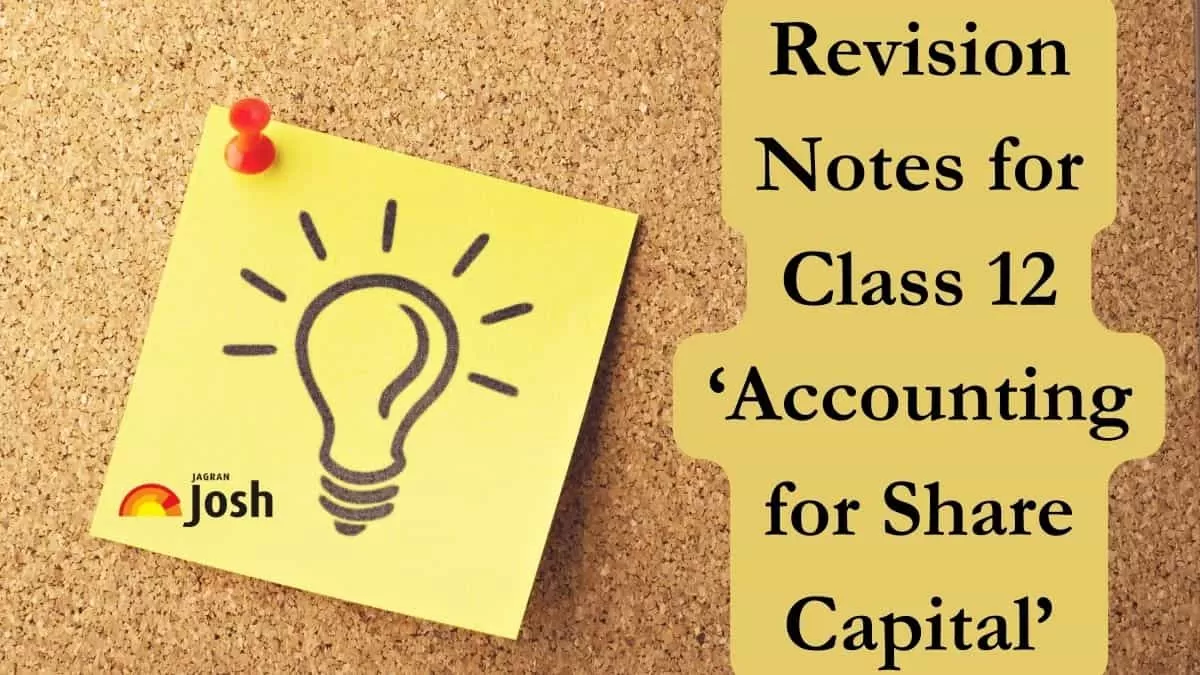 CBSE Class 12 Accountancy Chapter 1 Accounting for Share Capital