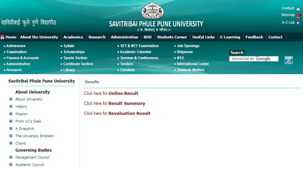 SPPU Results 2023 Out For MBA and MPharma Programmes At unipune.ac.in ...