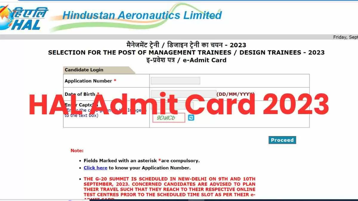 HAL Admit Card 2023 Released: जारी हुए एचएएल एडमिट कार्ड जारी, ये रहा ...