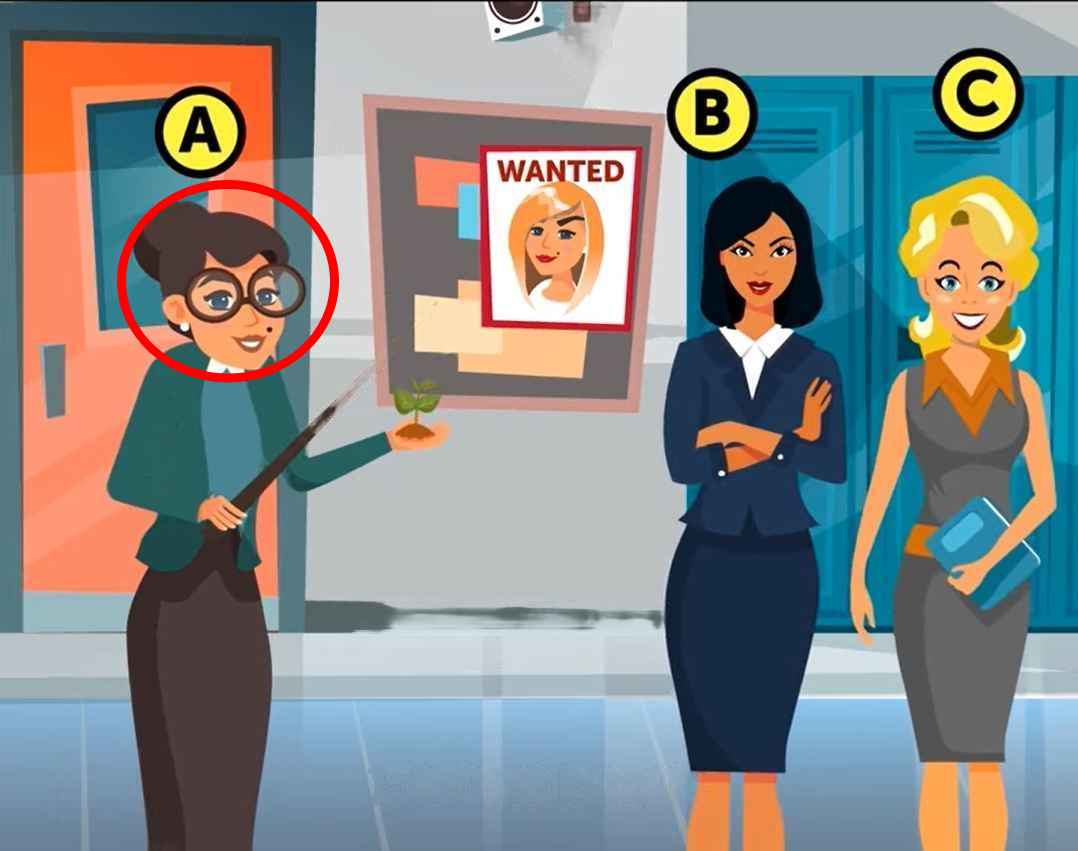 Brain Teaser to Test Your Intelligence: Find the criminal lady in the ...