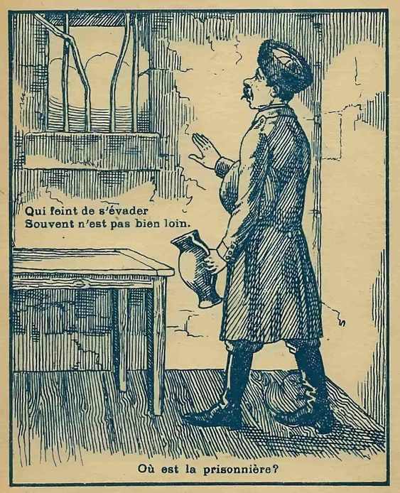 Only an ace detective can spot the prisoner in the cell in 5 seconds.
