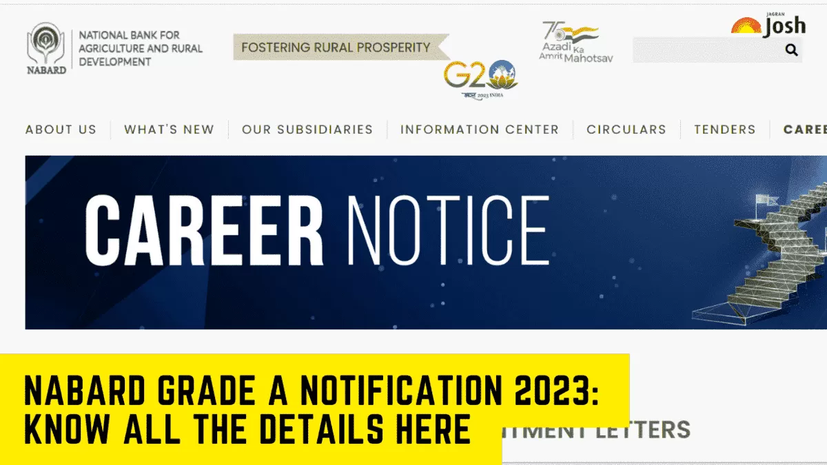 NABARD Grade A Notification 2023: Apply Online For 150 Assistant Manager Posts at nabard.org