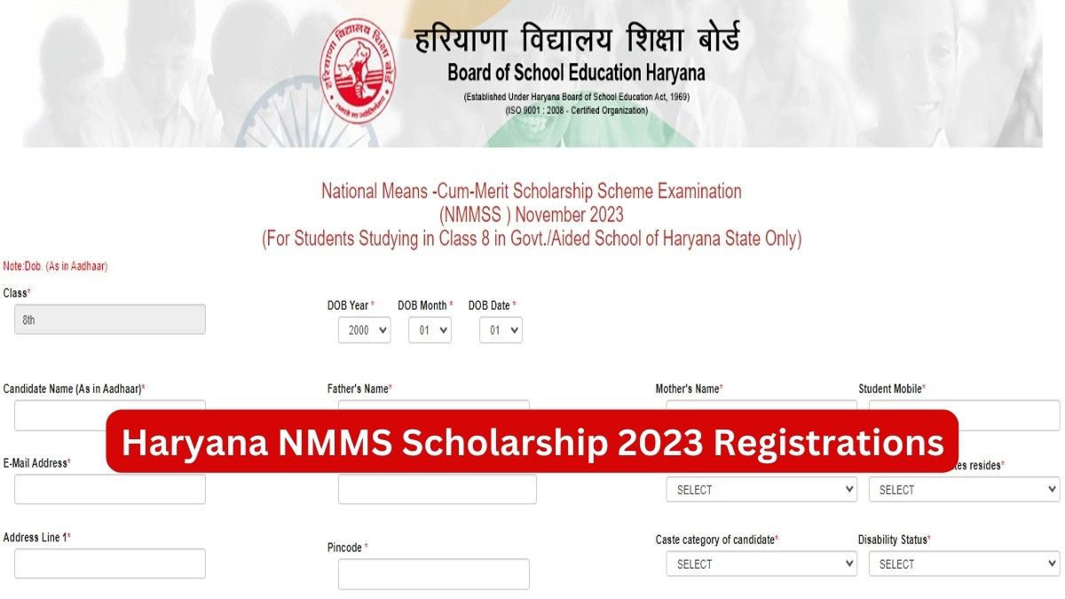 Haryana Nmms Scholarship 2023 November Session Registrations Begin Get