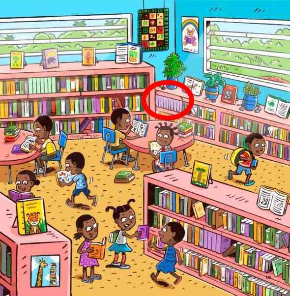 Optical Illusion Vision Test: Find the comb in the library in 7 seconds!