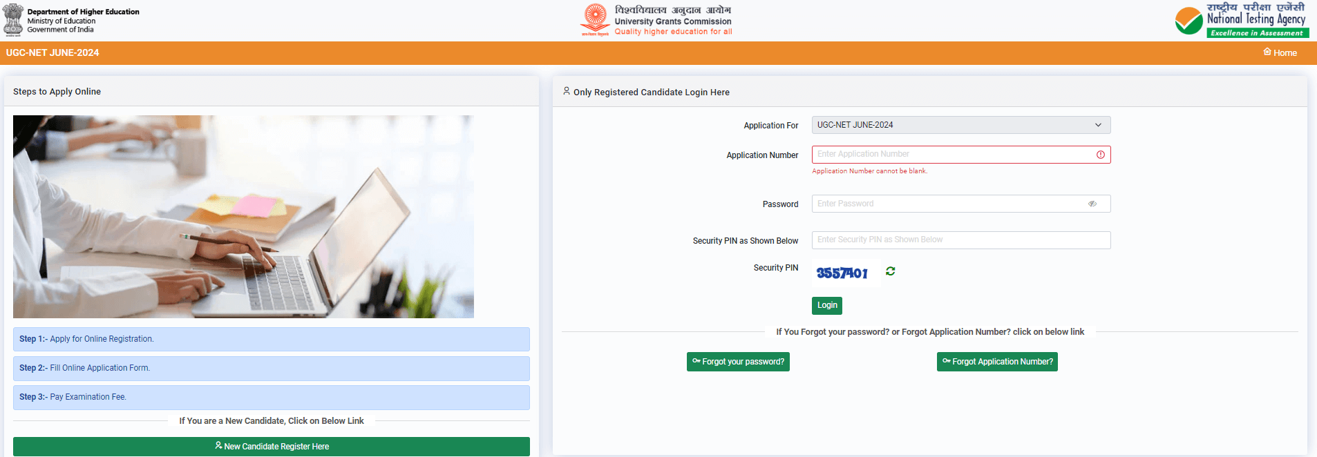 UGC NET Application Form 2024: December Registration, Steps to Apply ...