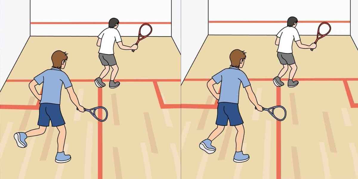 Find 3 differences between the pictures of guys playing squash in 11 ...