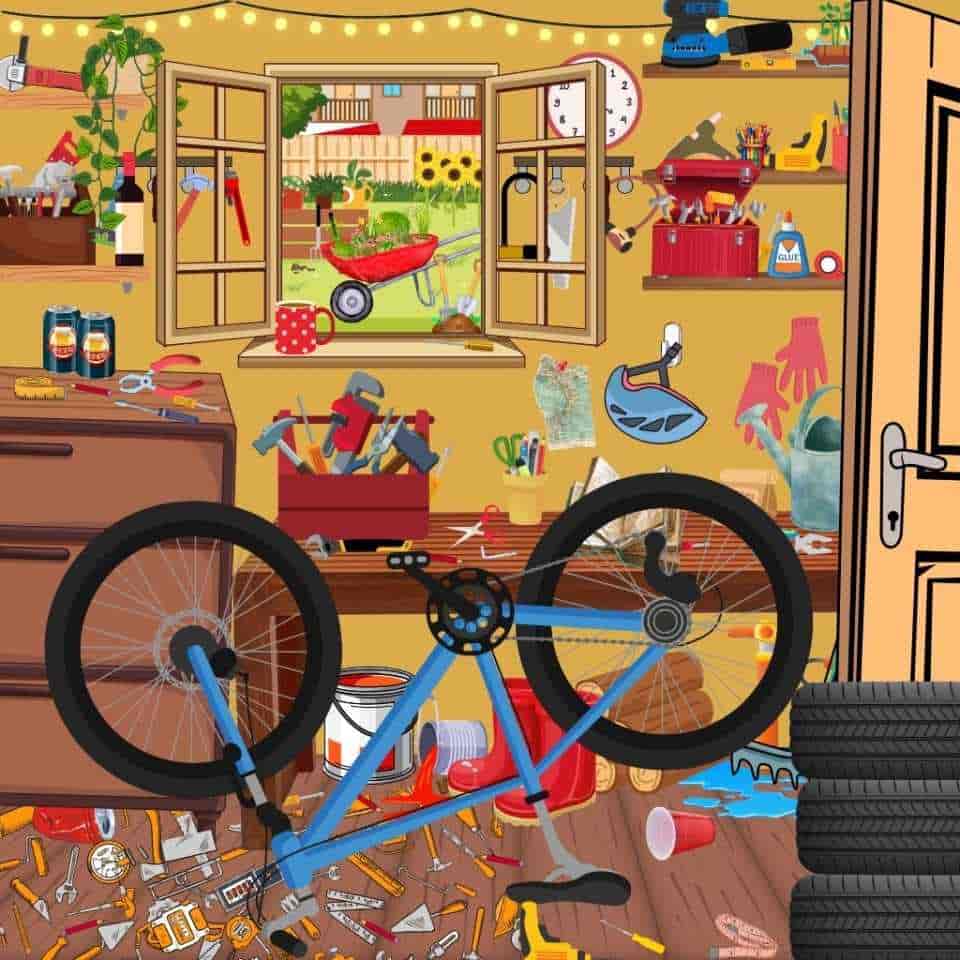 Only the top 1% of readers can spot the red screwdriver in the workshop ...