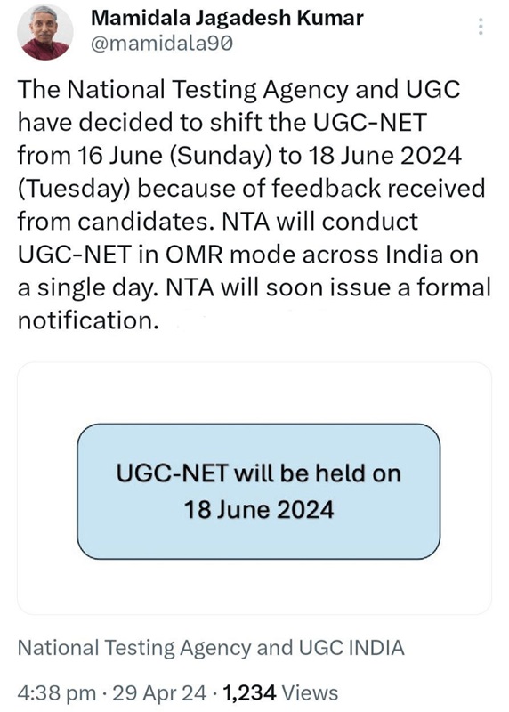 UGC NET Exam Date 2024 Out: Subject Wise Exam Schedule, Mode, Timing for Phase 1, 2