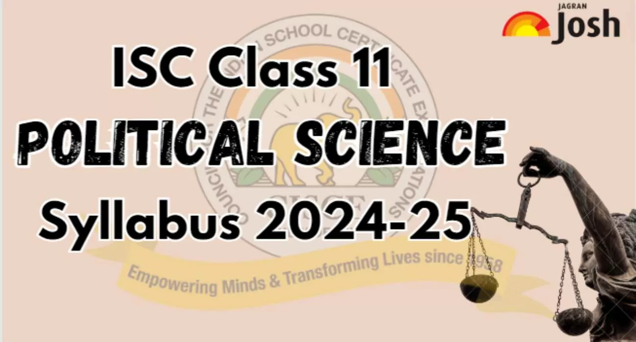 Isc Class 11th Political Science Syllabus 2024 25 Download Class 11
