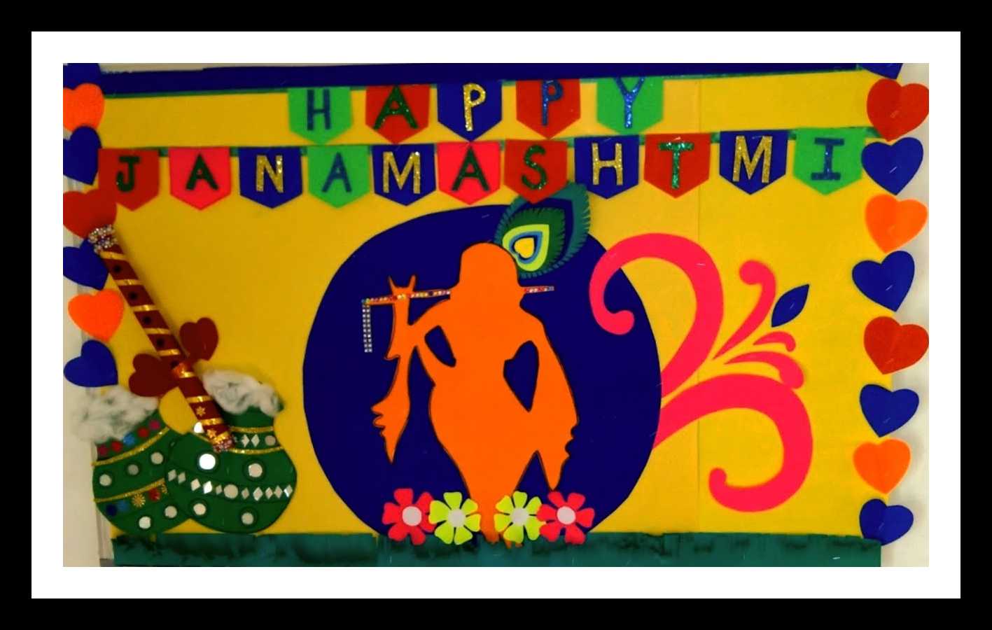 Krishna Janmashtami Decoration Ideas 2024 for School Board and Other Places