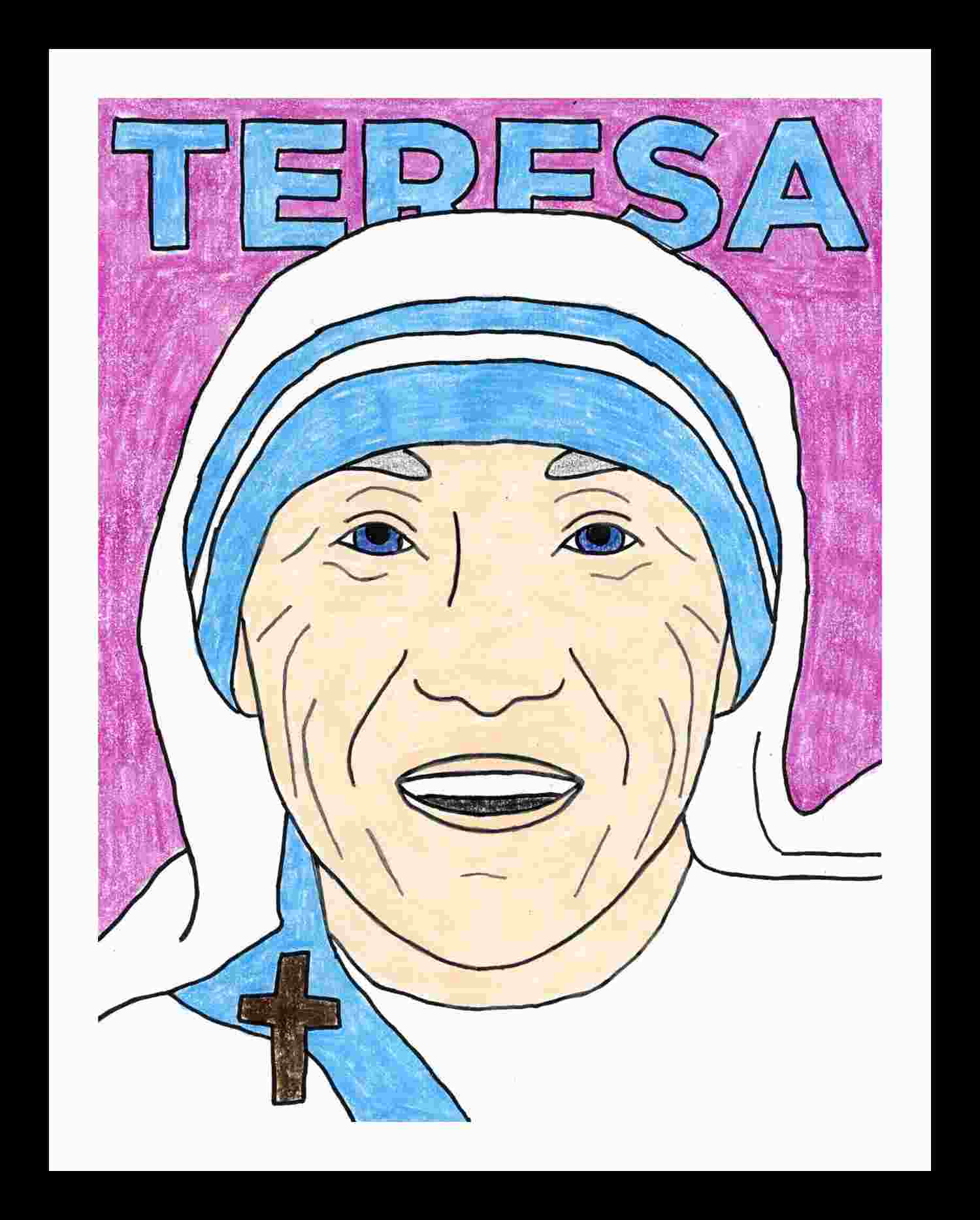 Top 10 mother teresa drawing and poster ideas 2024 with images