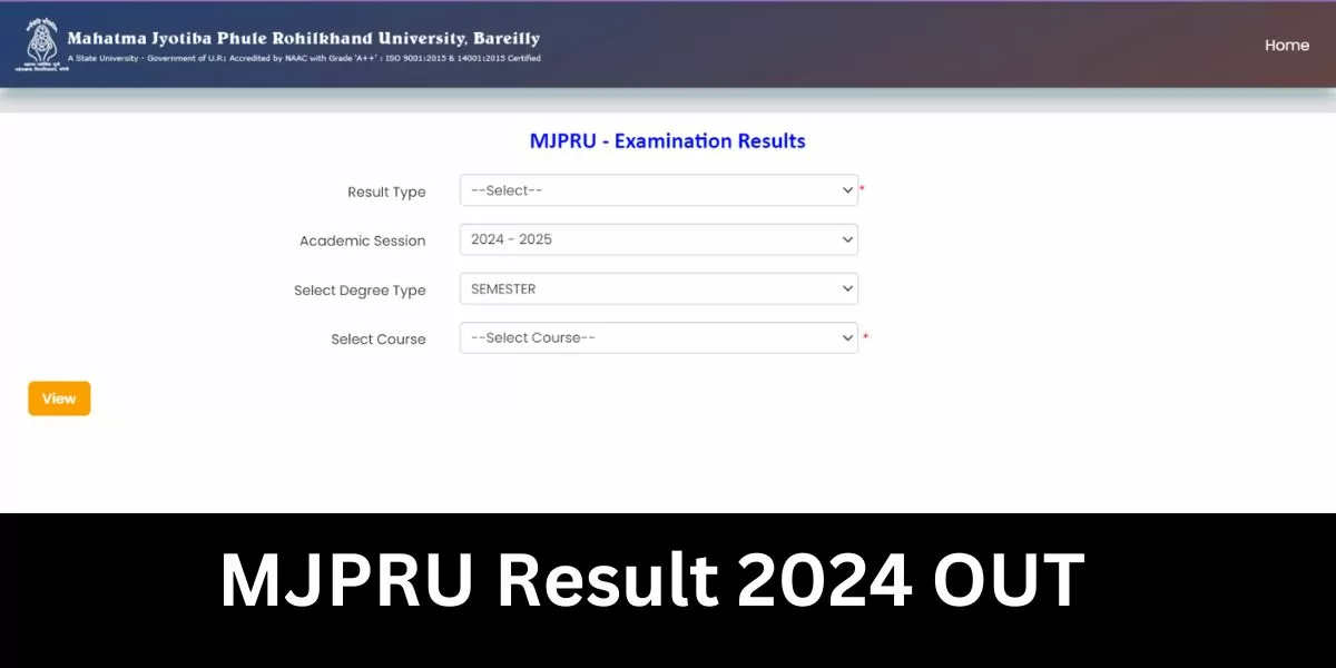 MJPRU Result 2024 OUT: यहां देखें BA, BSc, BCom, BCA, MA, MSc, MCom ...