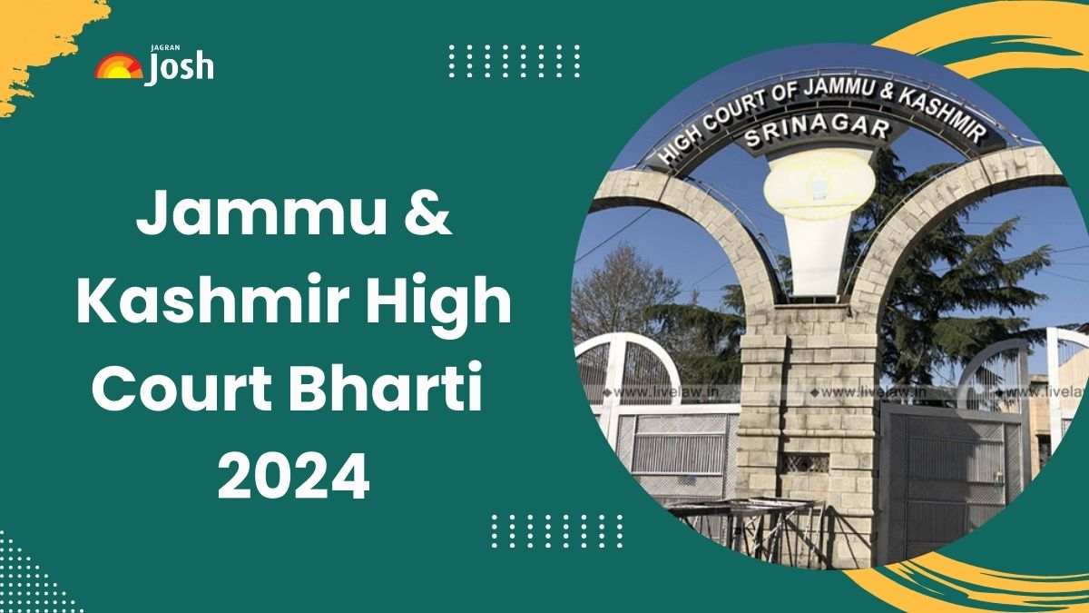 Jammu & Kashmir High Court Bharti 2024: जम्मू कश्मीर में स्टेनोग्राफर ...