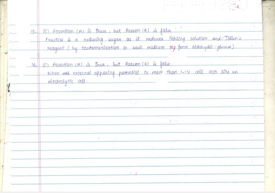 CBSE Topper Answer Sheet Class 12 Chemistry For 2025 Boards: FREE PDF ...