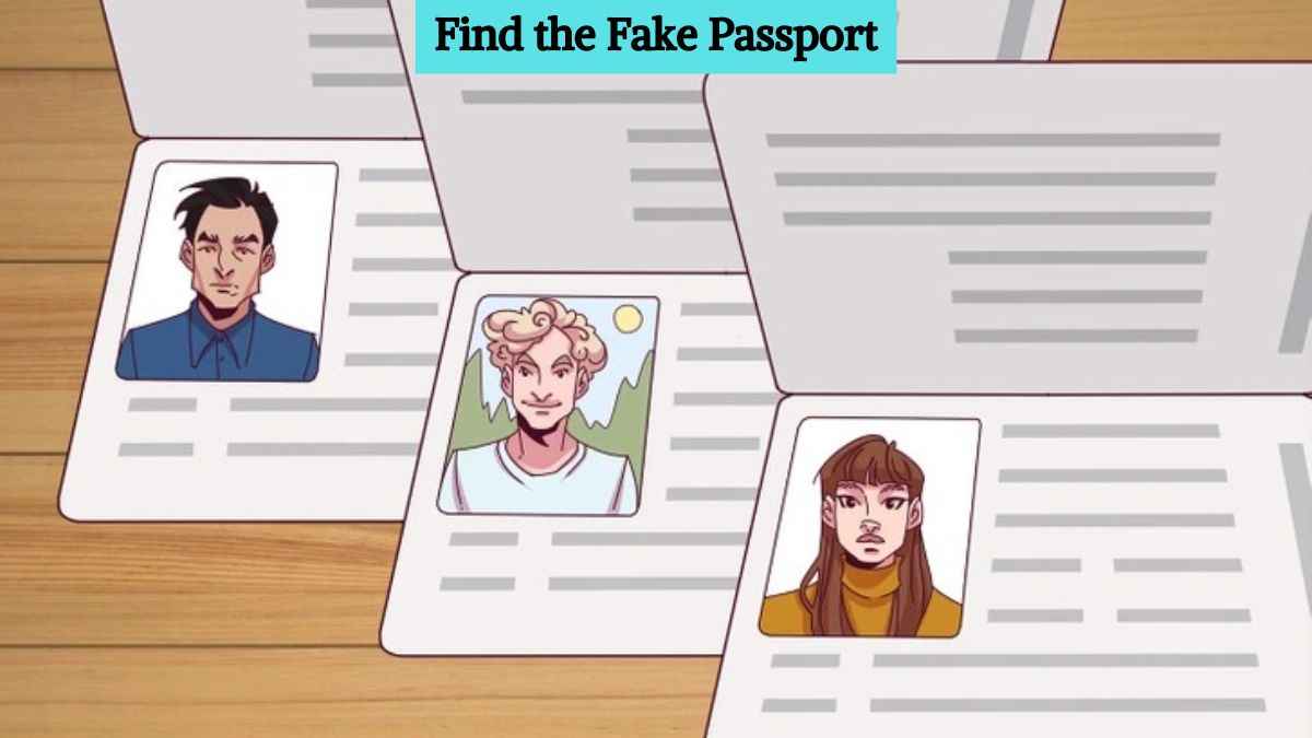 Brain Teaser IQ Test: Find the fake passport in 8 seconds! Brain Teaser IQ Test: Find the fake passport in 8 seconds!