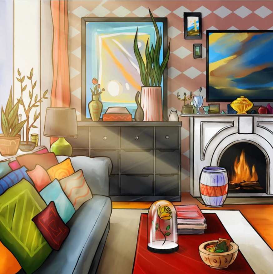 You have hawk-like eyes if you can spot the bottle hidden in the living ...