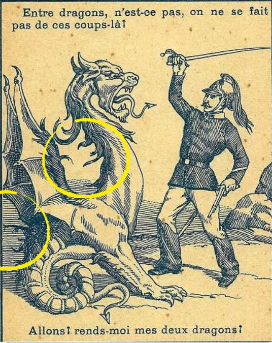 Only top 1% attentive people can spot the 2 men eaten by the dragon ...