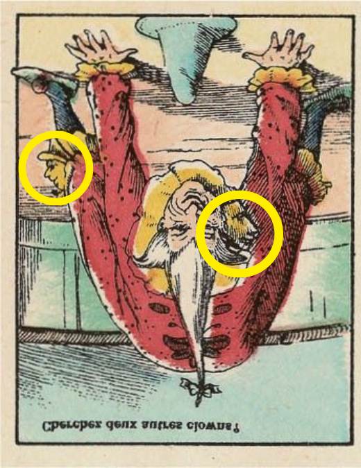 Only highly attentive people can spot 2 men hidden in the clown picture ...