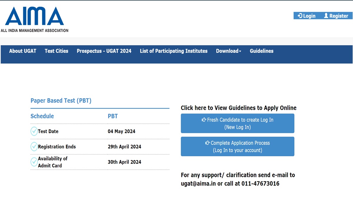 AIMA UGAT 2024 Registration Begin, Check Application Process Here ...