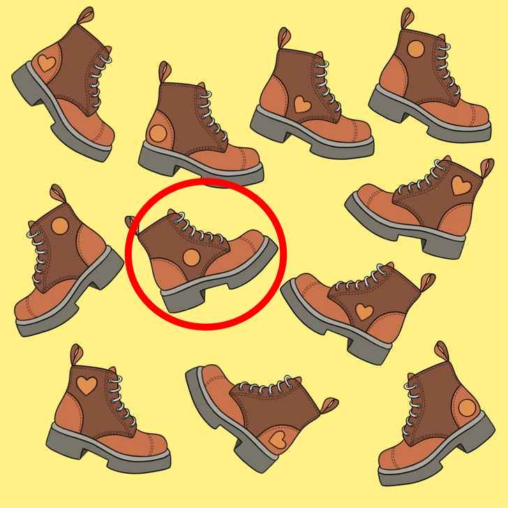 Only high IQ individuals can find which boot doesn’t have a pair in 5 ...