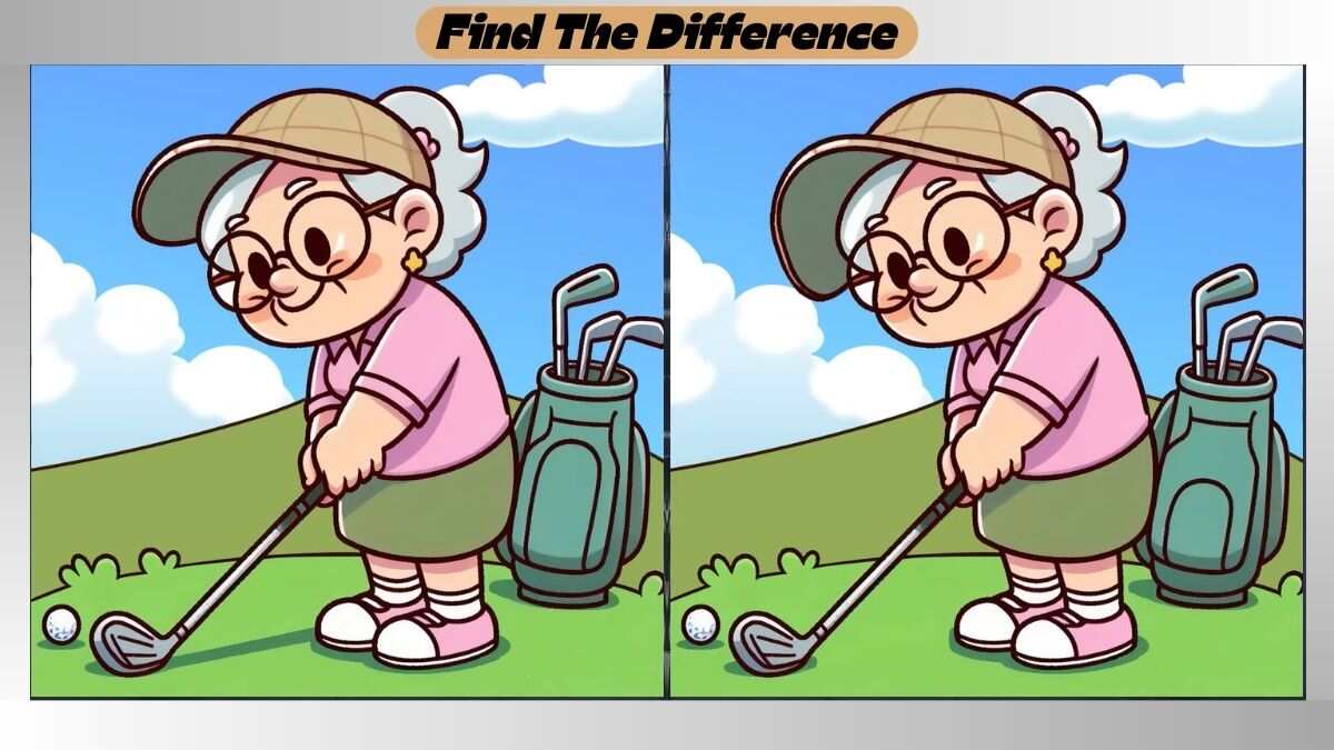 Find 3 Differences in 51 Seconds in This Golf Playing Picture Find 3 Differences in 51 Seconds in This Golf Playing Picture