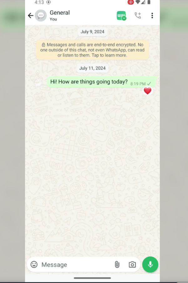 Whatsapp For Android Reportedly Testing Double Tap To React Feature