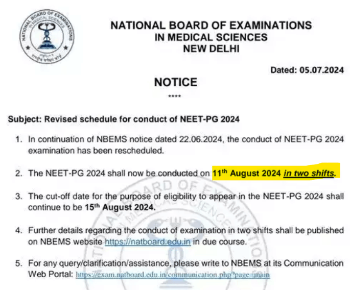 [Announced] NEET PG 2024 Exam Date: Check Admit Card, Syllabus | Jagran ...