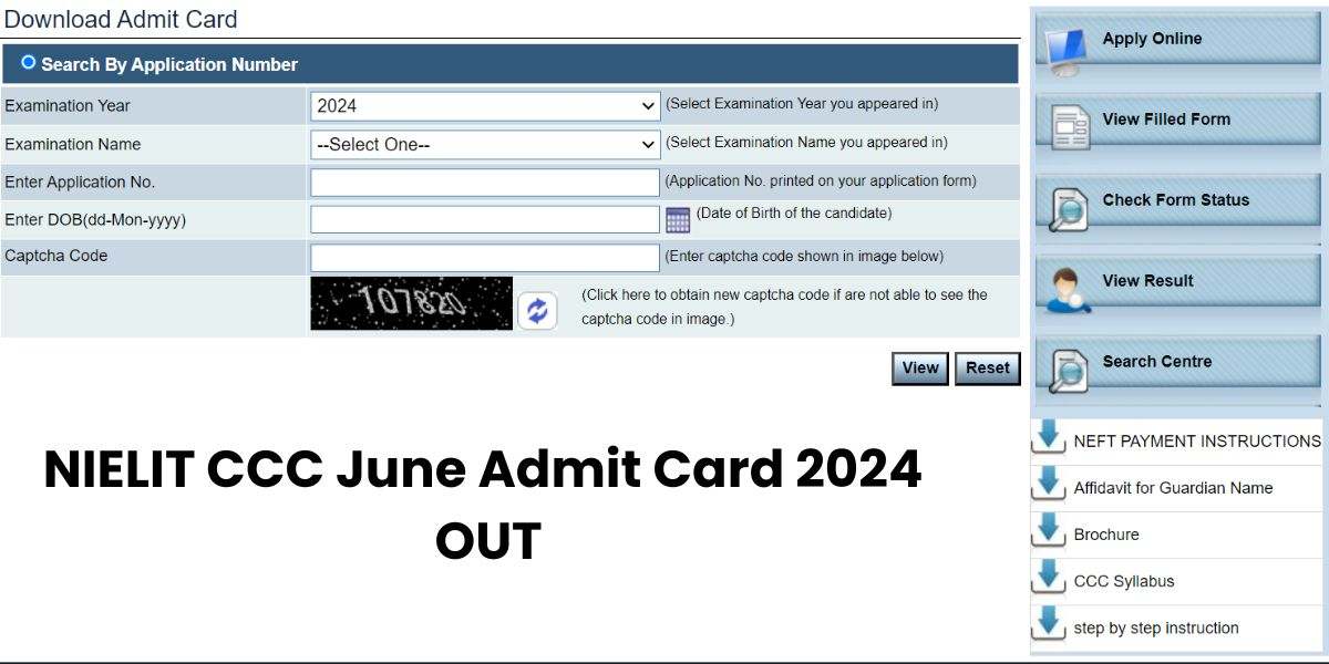 NIELIT CCC June Admit Card 2024: nielit.gov.in पर जारी, इस लिंक से ... NIELIT CCC June Admit Card 2024: nielit.gov.in पर जारी, इस लिंक से ...