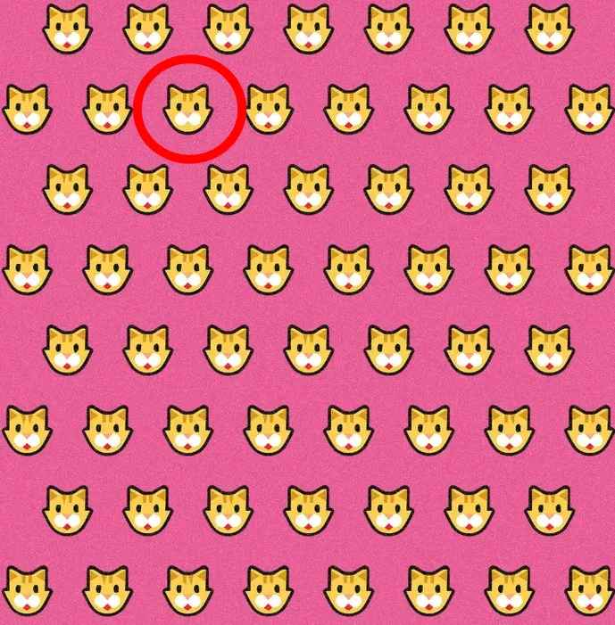 You are a sharp-eyed genius if you can find the odd cat in 4 seconds!