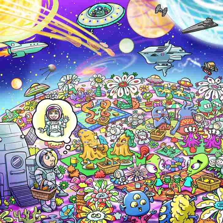 Can You Find The Lady Astronaut Hidden On The Space In This Brain ...