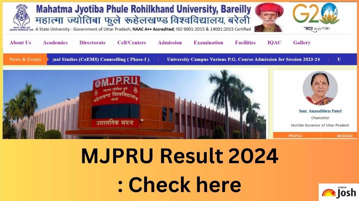 MJPRU Result 2024 OUT at mjpruiums.in; Download UG and PG Marksheet PDF