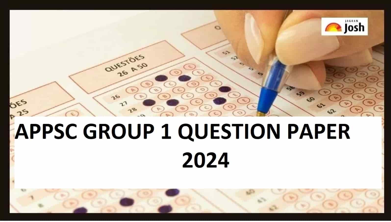 APPSC Group 1 Question Paper 2024: Check Shift-Wise Papers Here