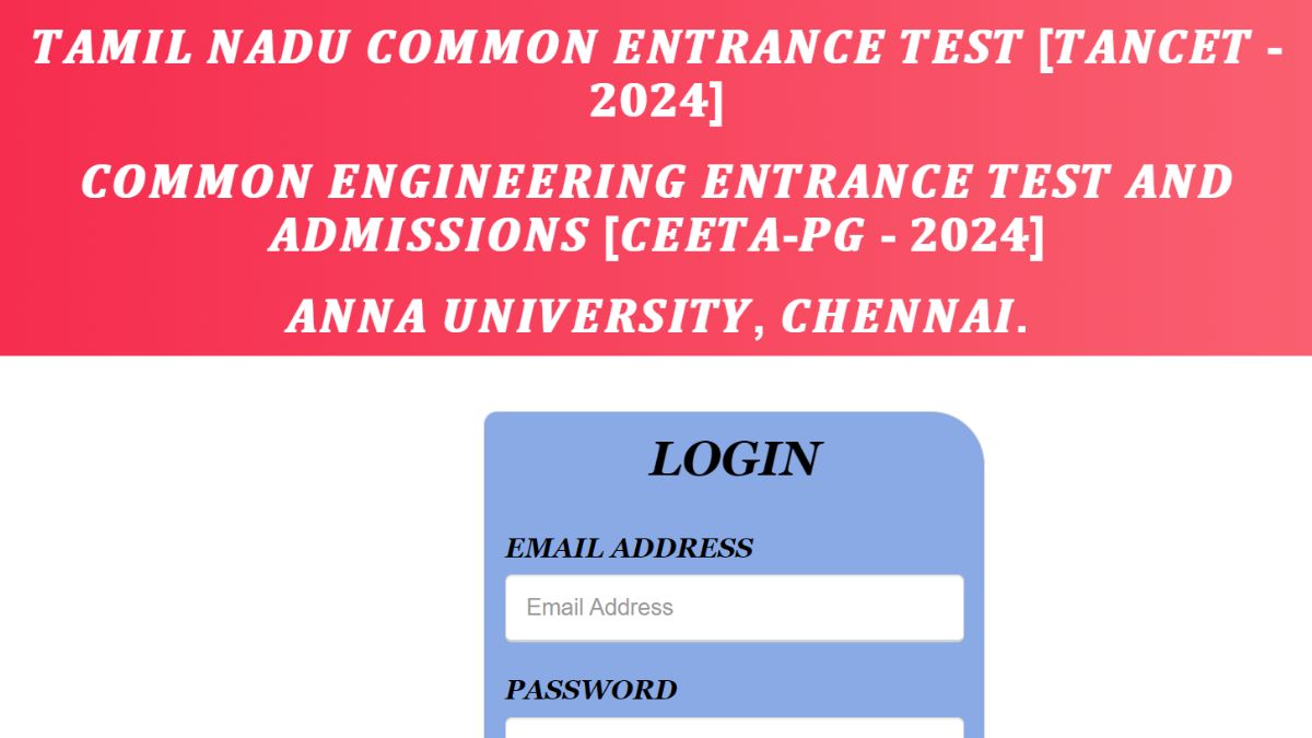 CEETA PG 2024: Final Answer Key Out At tancet.annauniv.edu, Know How To ...