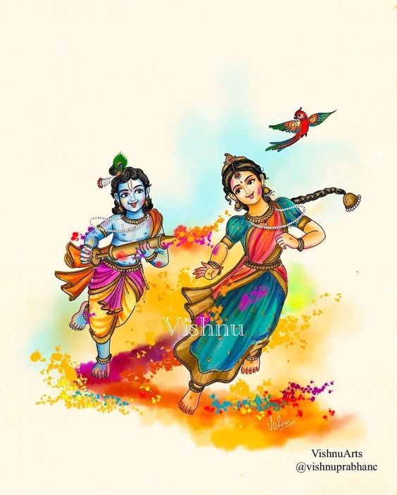 Happy Holi Images: Top Radha Krishna Creative and Unique Photos for ...