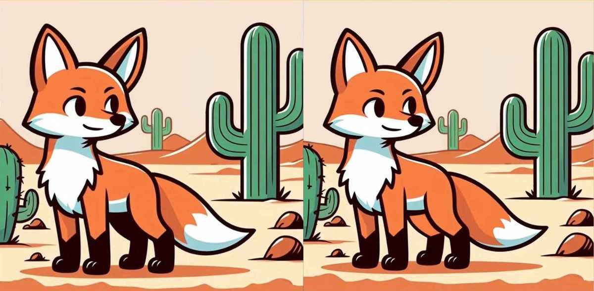 Find 3 differences between the red fox pictures in 11 seconds!
