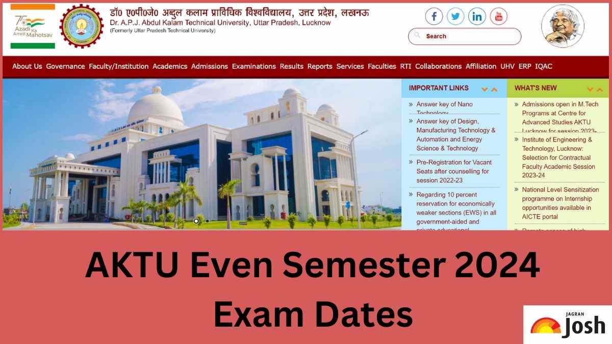 AKTU Date Sheet 2024: Even Semester Exam Dates Out at aktu.ac.in; Check ...