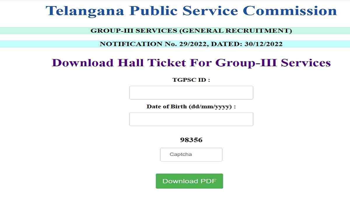TSPSC Group 3 Hall Ticket 2024 Out at websitenew.tspsc.gov.in: Here's ...
