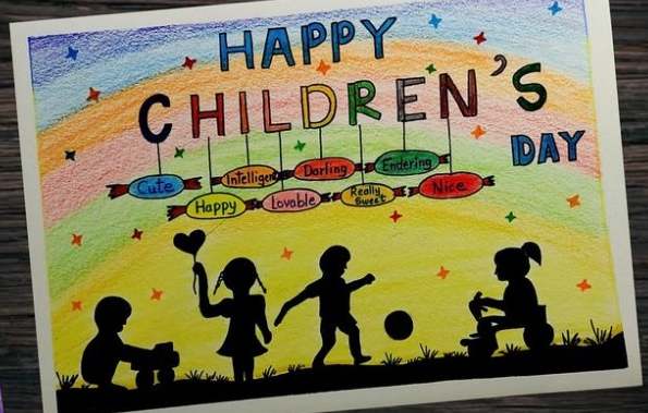Easy and Simple Children’s Day Drawing Ideas with Images for School ...