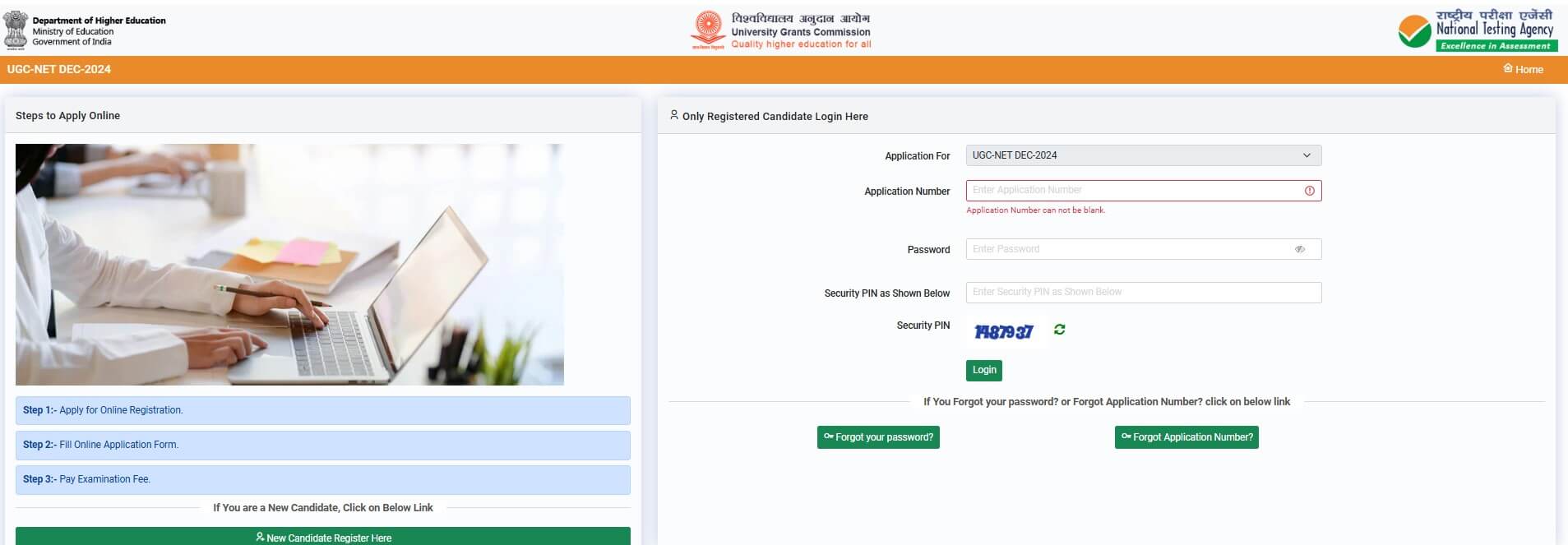 UGC NET Application Form 2024: December Registration Last Date (Today ...