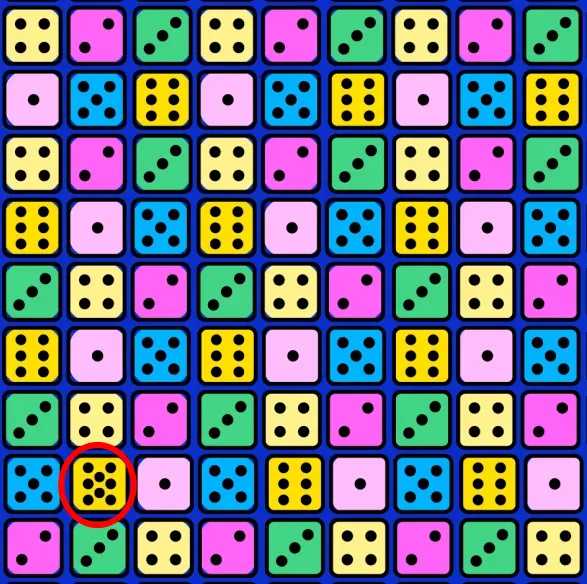 Optical Illusion IQ Test: Find the Odd Dice in 5 Seconds!
