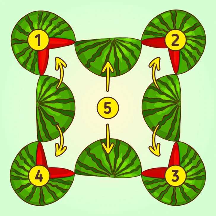 Picture Puzzle IQ Test: Find the number of watermelons in 6 seconds!