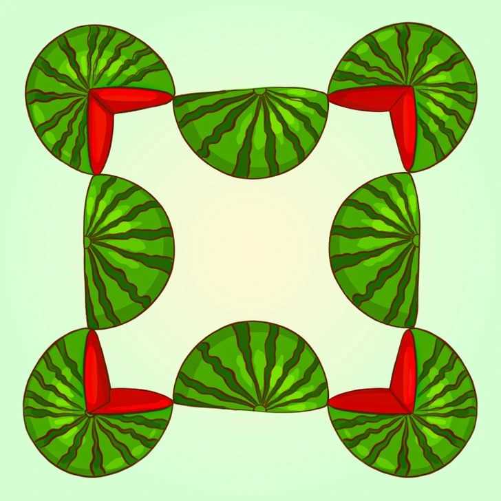 Picture Puzzle IQ Test: Find the number of watermelons in 6 seconds!