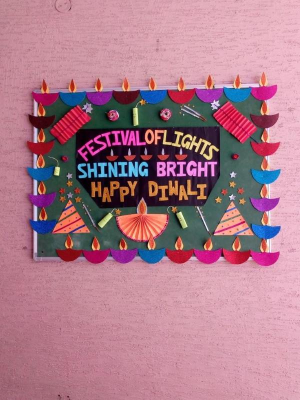 Creative Diwali Board Decoration Ideas (2024) for School Students and ...