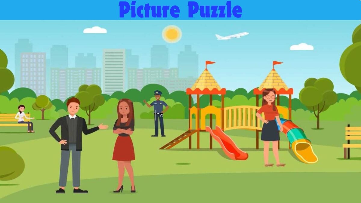 Picture Puzzle IQ Test - Can You Spot What's Wrong in This Park?
